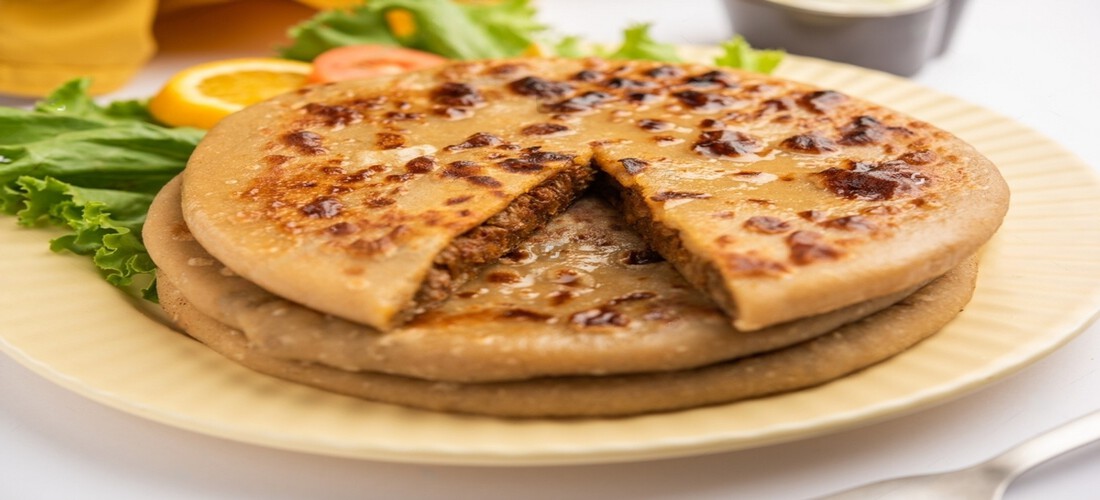 Homemade Chicken Keema Paratha Recipe