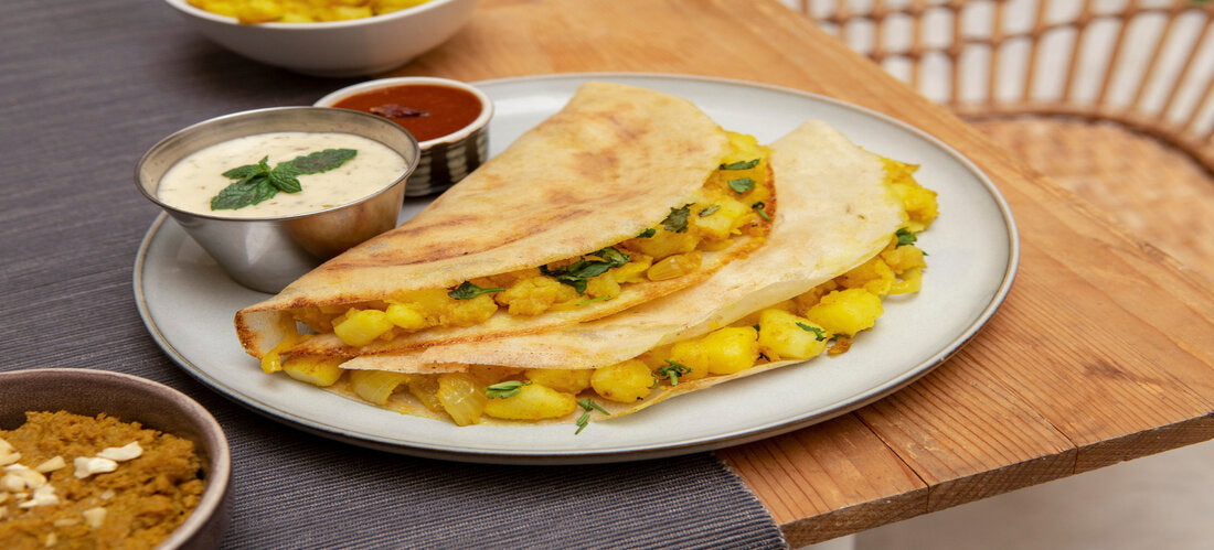 Crispy Masala Dosa Recipe with Spiced Potato Filling