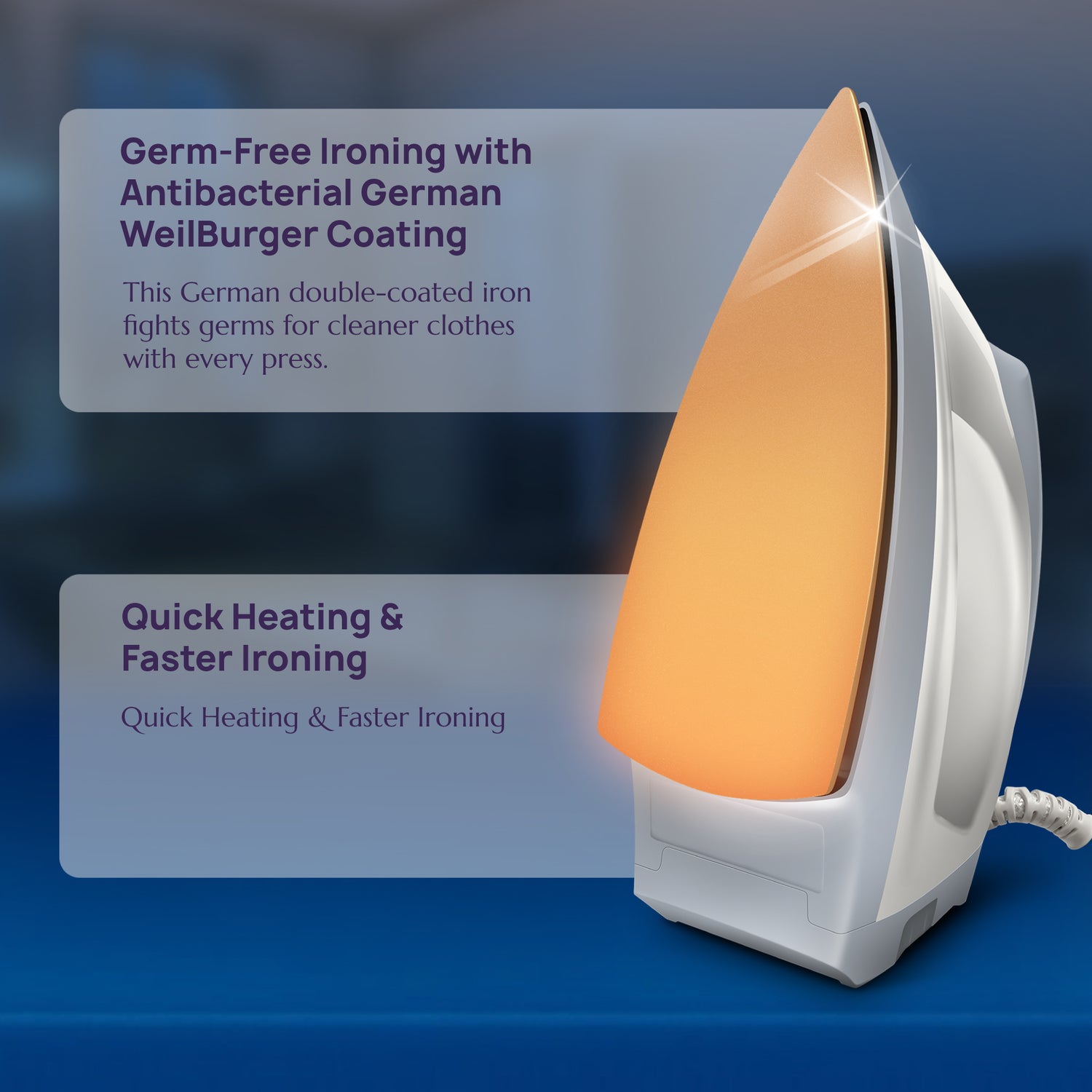 Dry Iron Box with Automatic Shut‑Off | Wipro Appliances