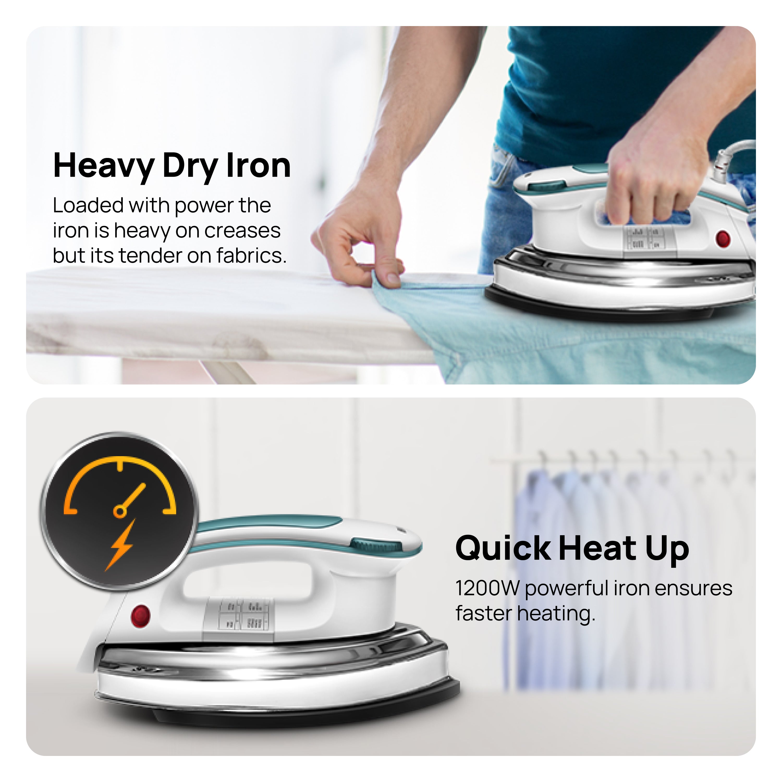 Buy Heavyweight Automatic Dry Iron Online in India | Wipro Appliances